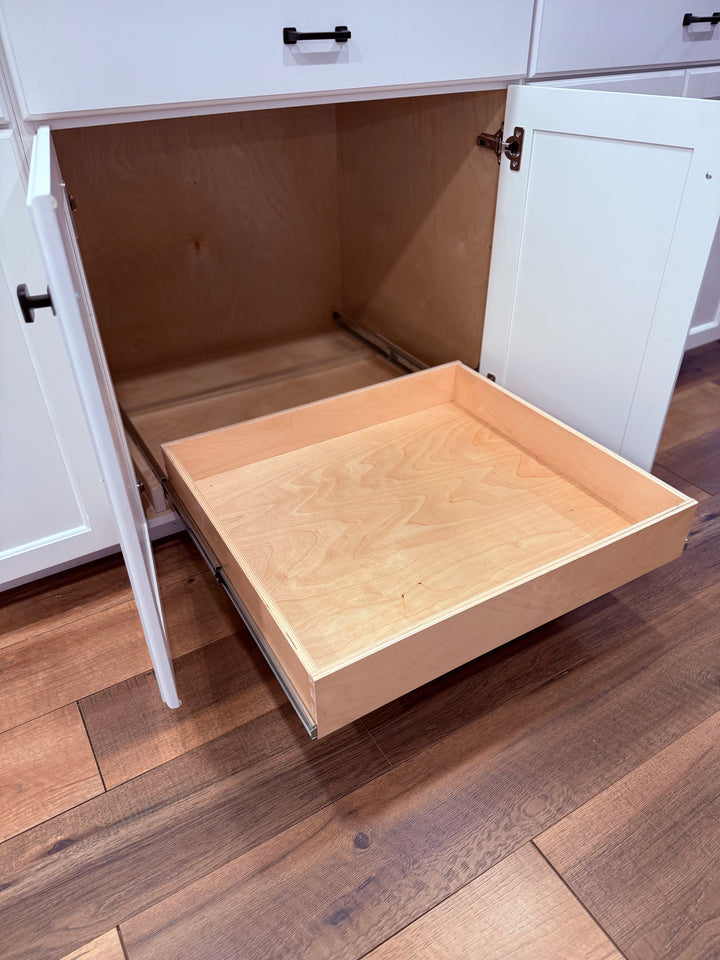 Single Slide-Out Drawers & Shelves – Interior Cabinet Solutions