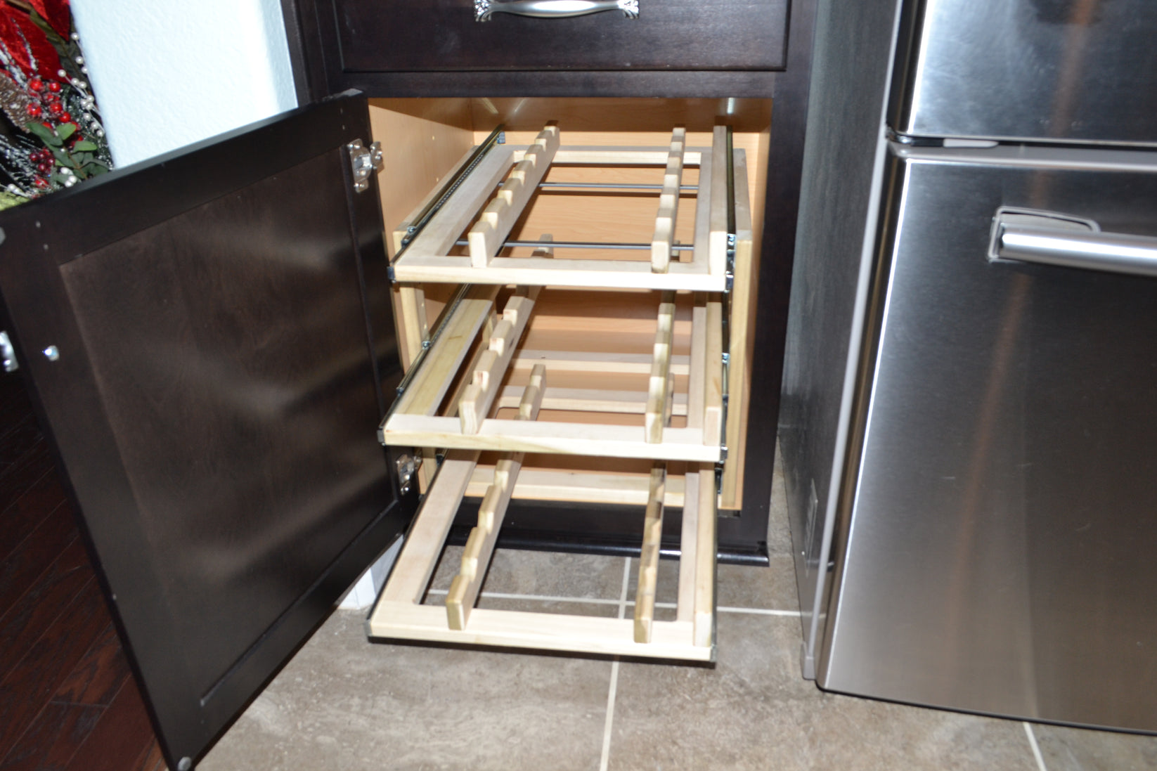 Pull-Out Wine Rack – Interior Cabinet Solutions